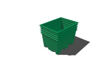 PB012 Pallet BIN ONLY - 1200L X 900W X 830H — Pioneer Plastics