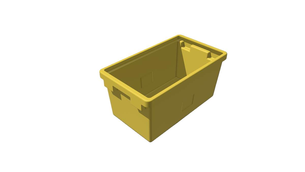 Plastic Nesting Bin With Rectangular Flange (NF) | Plastic Nesting Bins — Pioneer Plastics