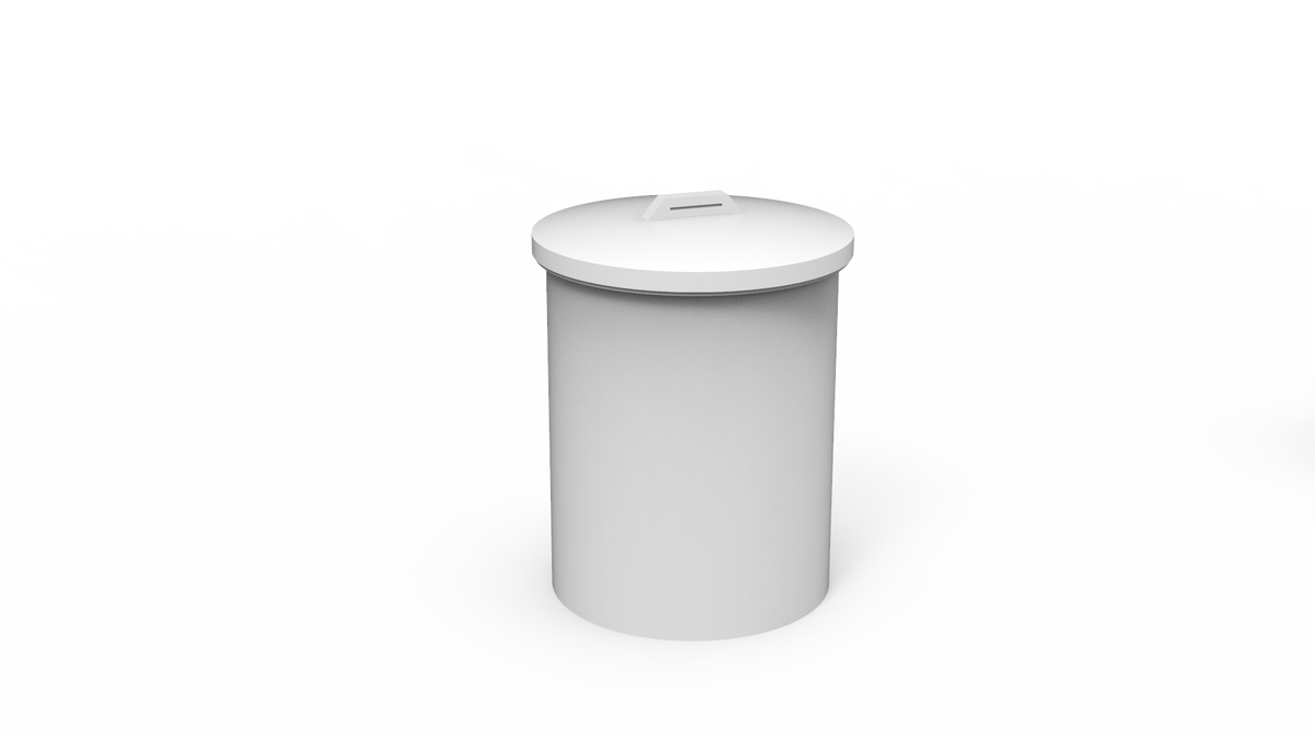 150L Round Drum With Loose Fitting Lid (RD0150) — Pioneer Plastics
