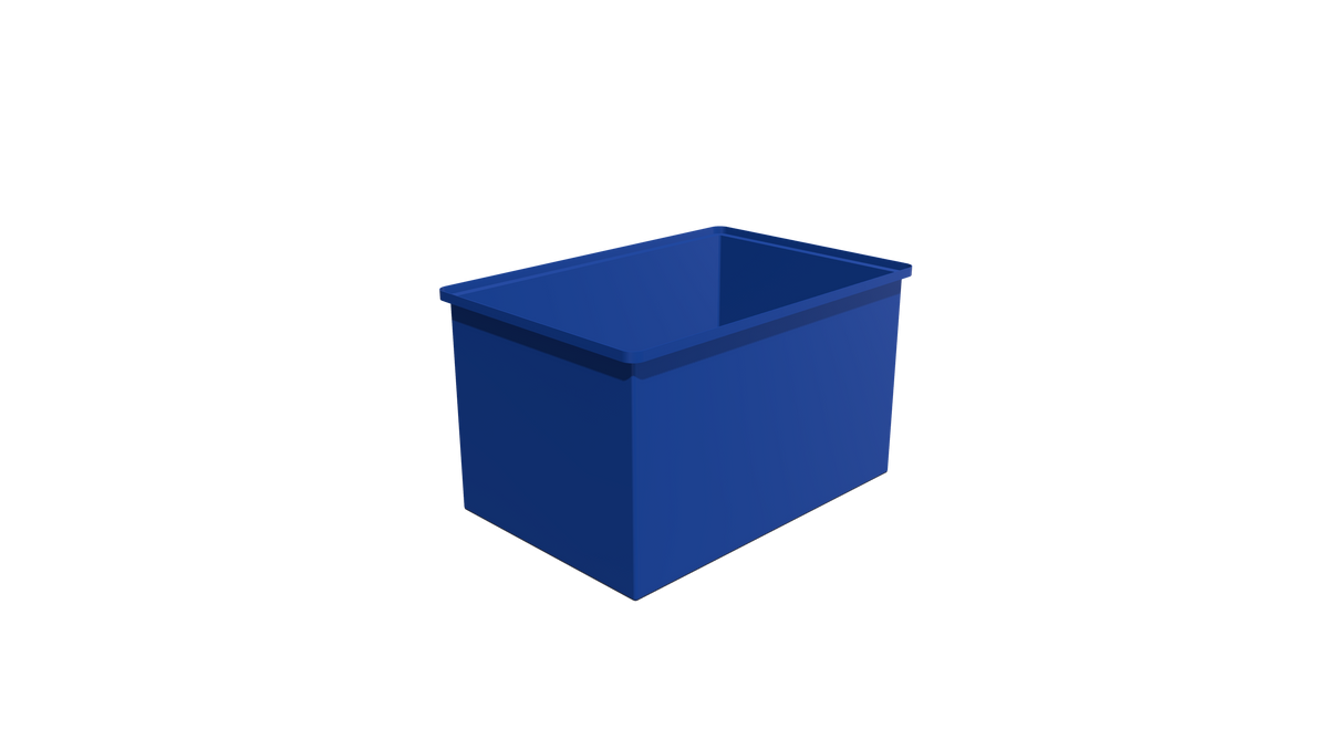 Rectangular Flange Bin (RF) 1200L X 800W X 700H — Pioneer Plastics