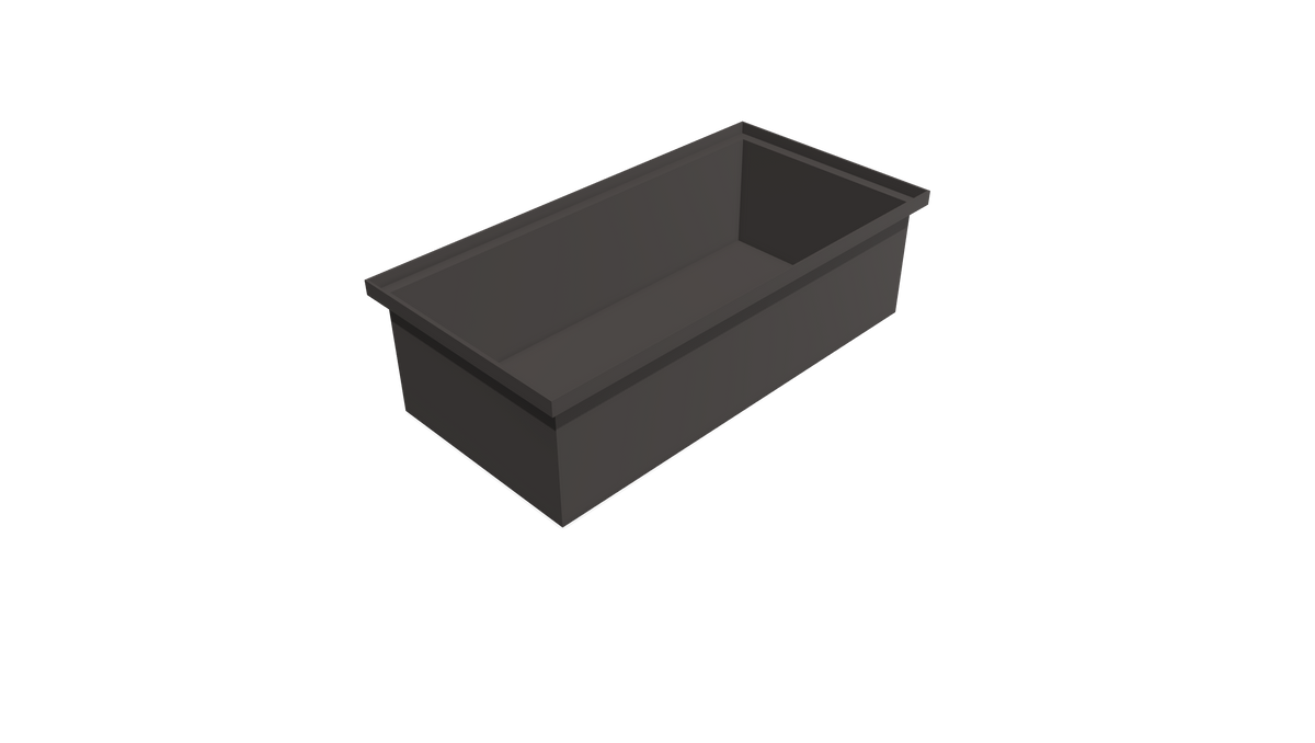 Rectangular Flange Bin (RF) 775L X 370W X 210H — Pioneer Plastics