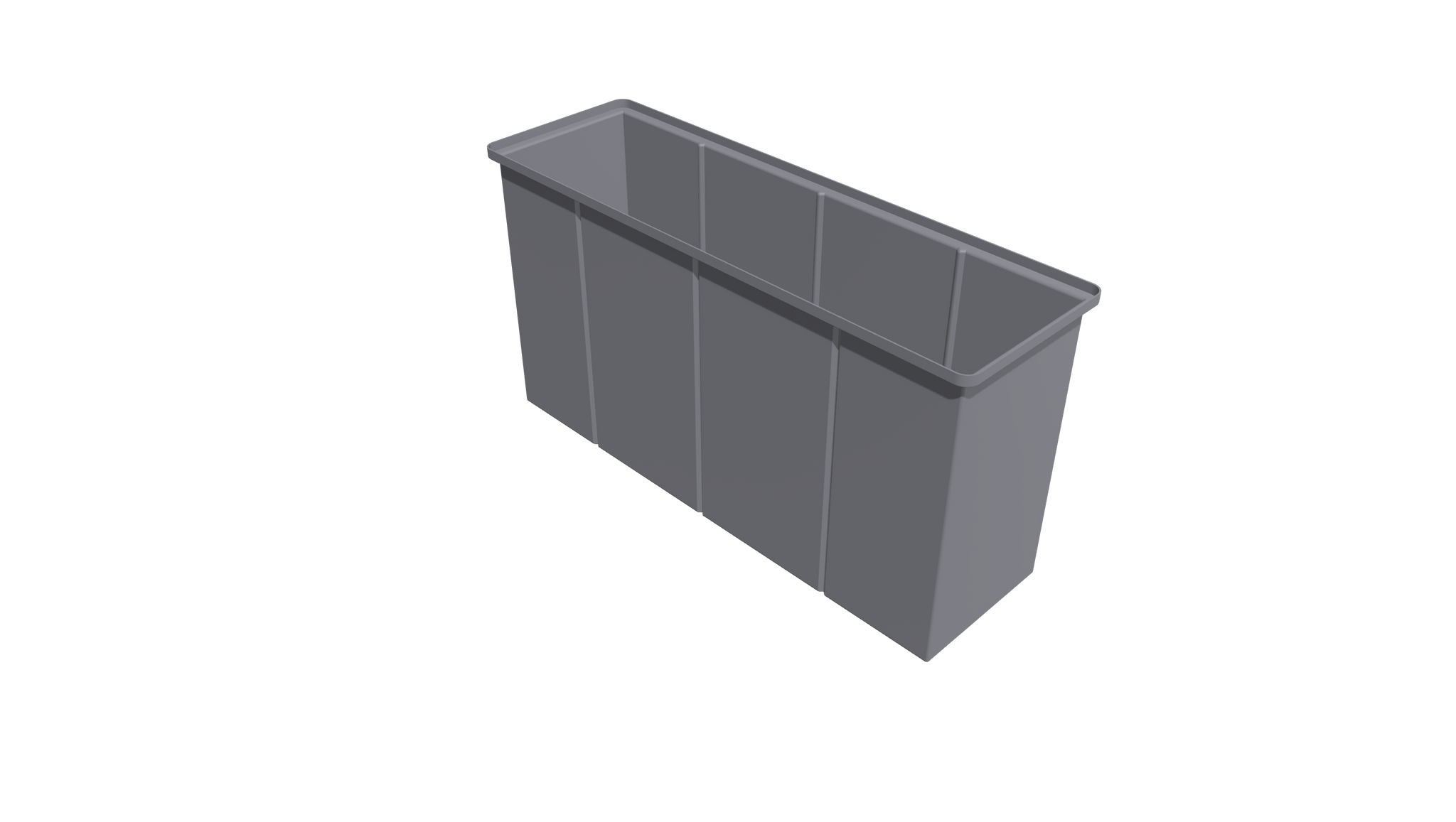 Plastic Rectangular Bins with Rectangular Flanges — Pioneer Plastics