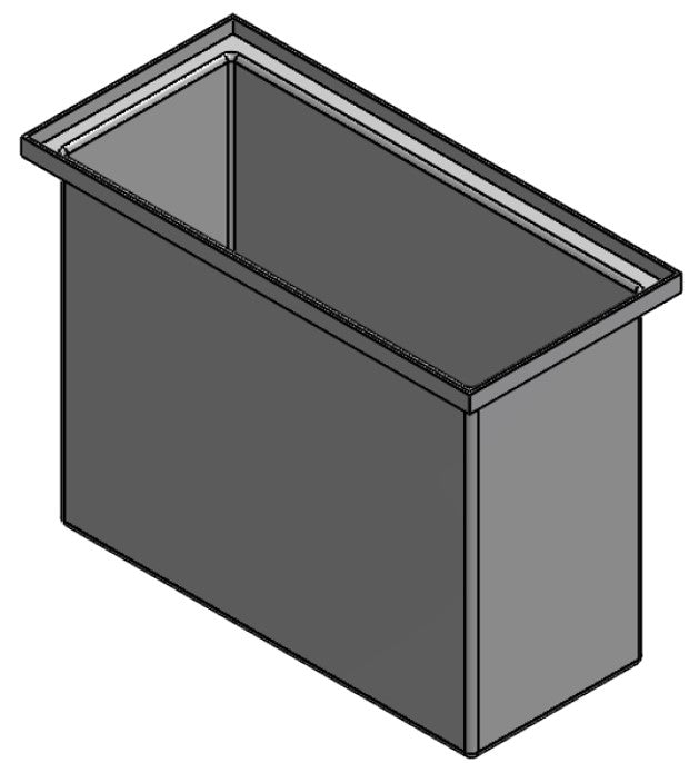 Rectangular Flange Bin (RF) 1250 X 525 X 970 — Pioneer Plastics