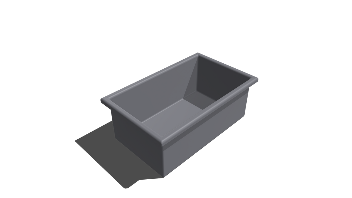 Rectangular Bin Roll-Over Flange BIN + LID (RRO) 1120L X 650W X 450H ...