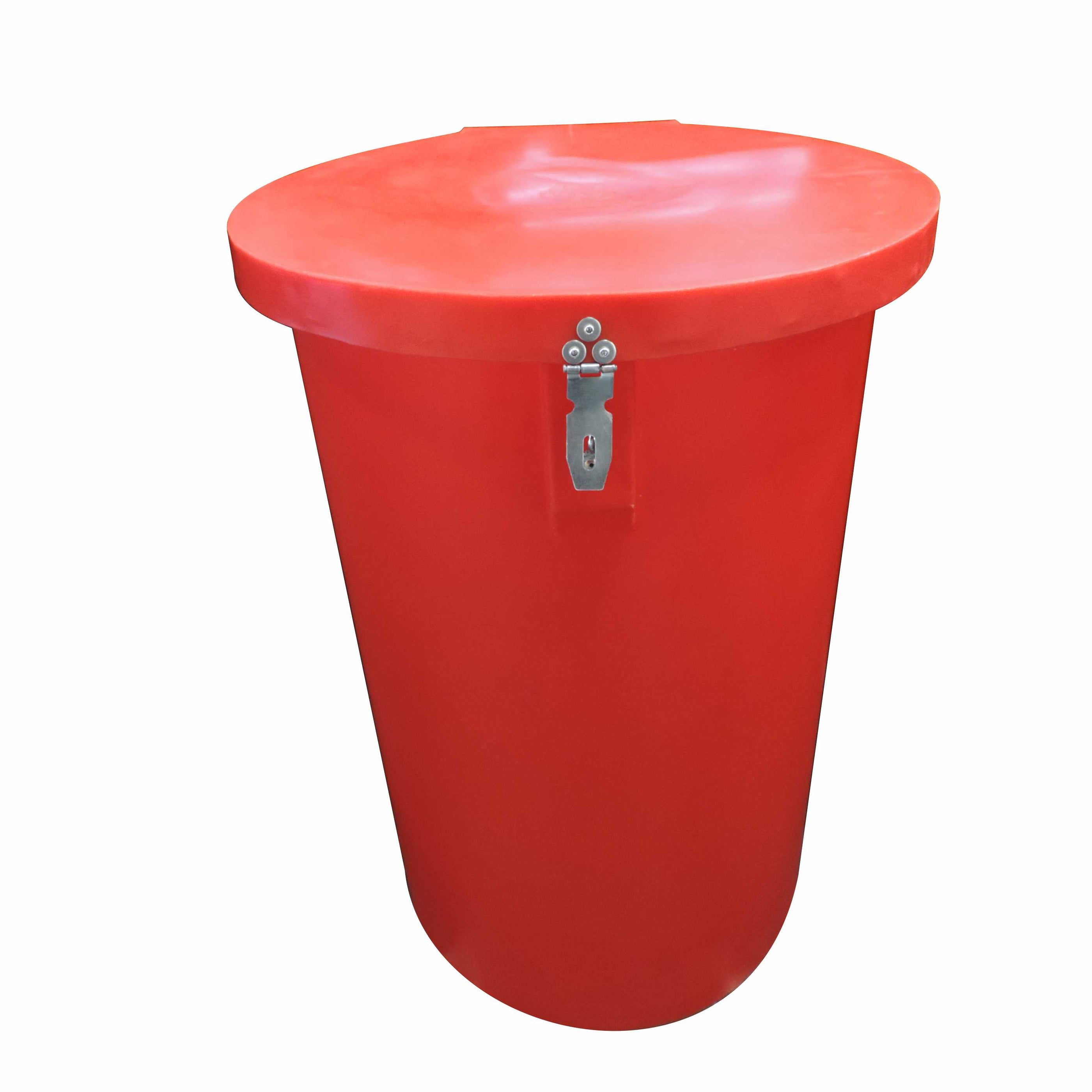 100L Round Medical/Hazardous Waste Bin — Pioneer Plastics