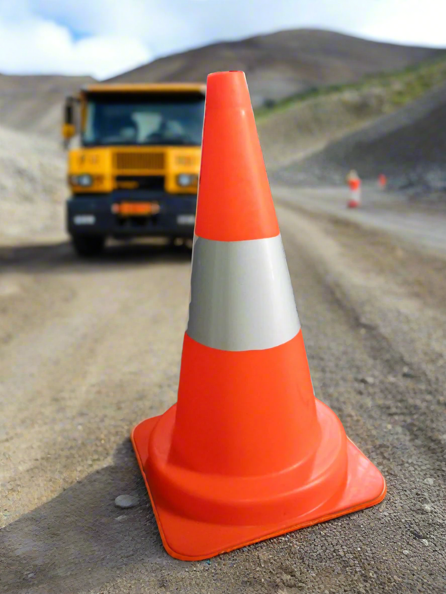 750mm Round Road Cone | Traffic Cones | Plastic Cones — Pioneer Plastics