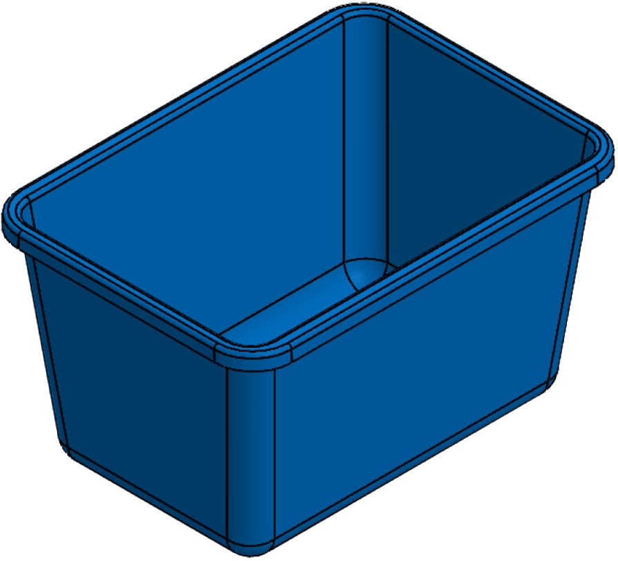 Plastic Nesting Bin With Roll Over Flange (NRO) — Pioneer Plastics