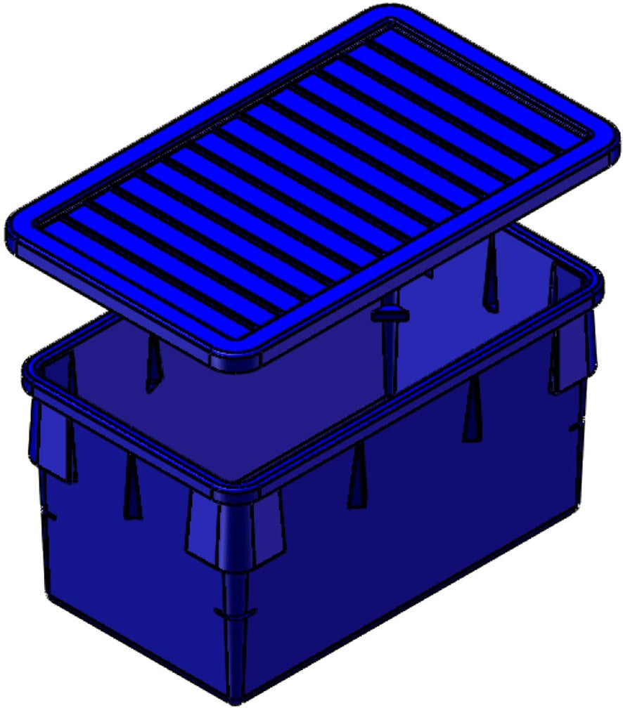 Plastic Nesting Bin With Roll Over Flange (NRO) — Pioneer Plastics