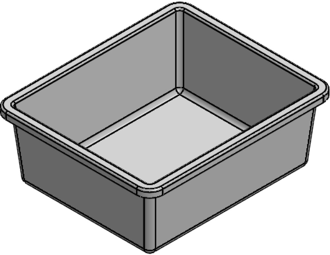 Plastic Nesting Bin With Roll Over Flange (NRO) — Pioneer Plastics