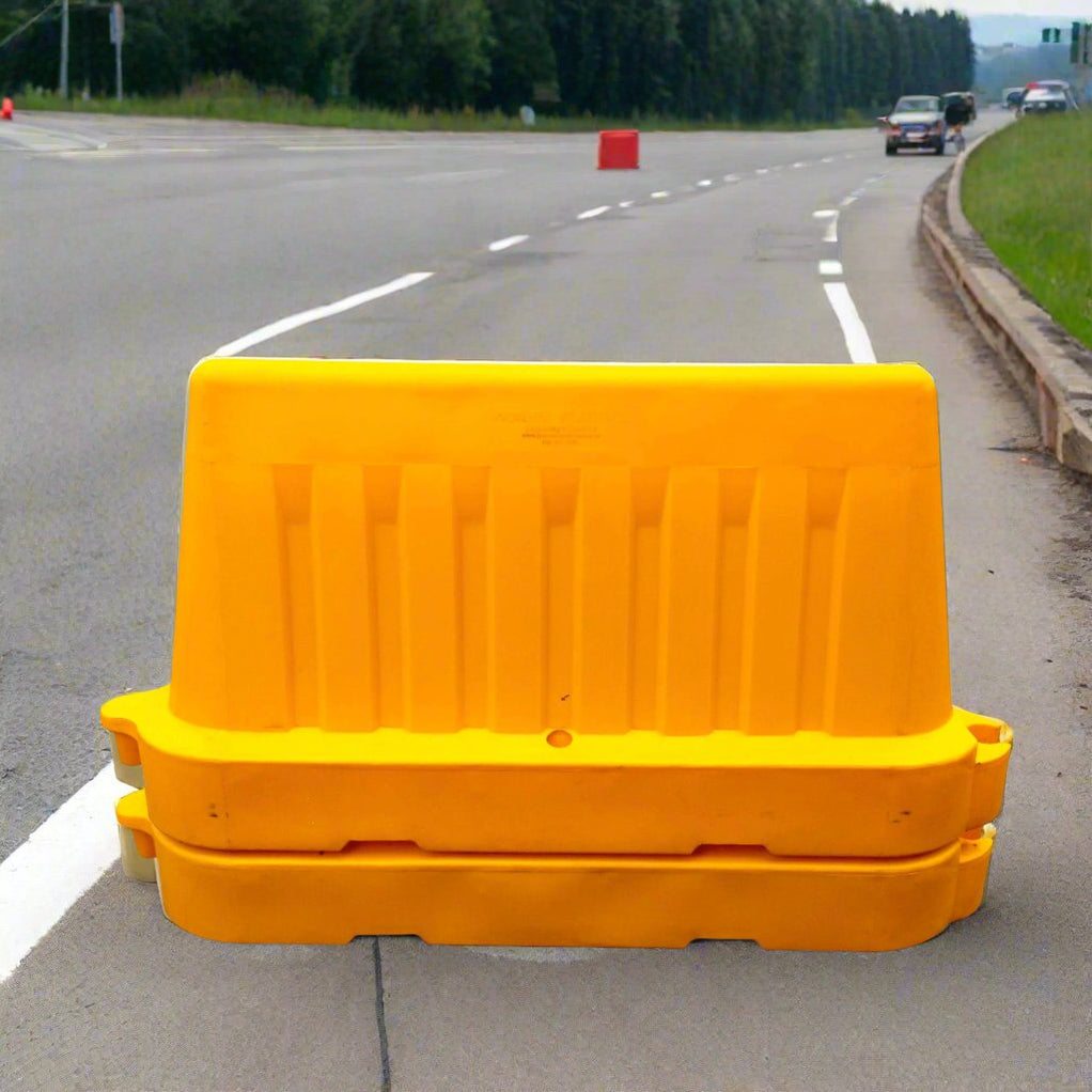 Nesting Road Barrier | Plastic Nested Road Barriers — Pioneer Plastics
