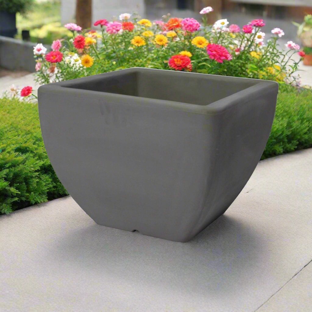 Large Square Flower Pot — Pioneer Plastics